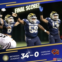 Blazing Victory! Bethesda Dominates Carolina Academy with a 34-0 ...
