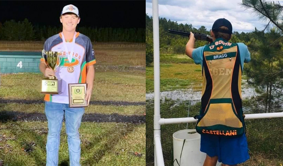 Richmond Hill's 17 South Rod & Gun Club Clay Shooter Colt Bragg Shots a ...