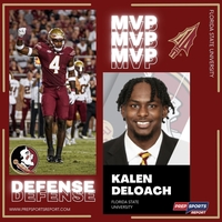 Islands High School alum shines: Kalen DeLoach Co-MVP for FSU football ...