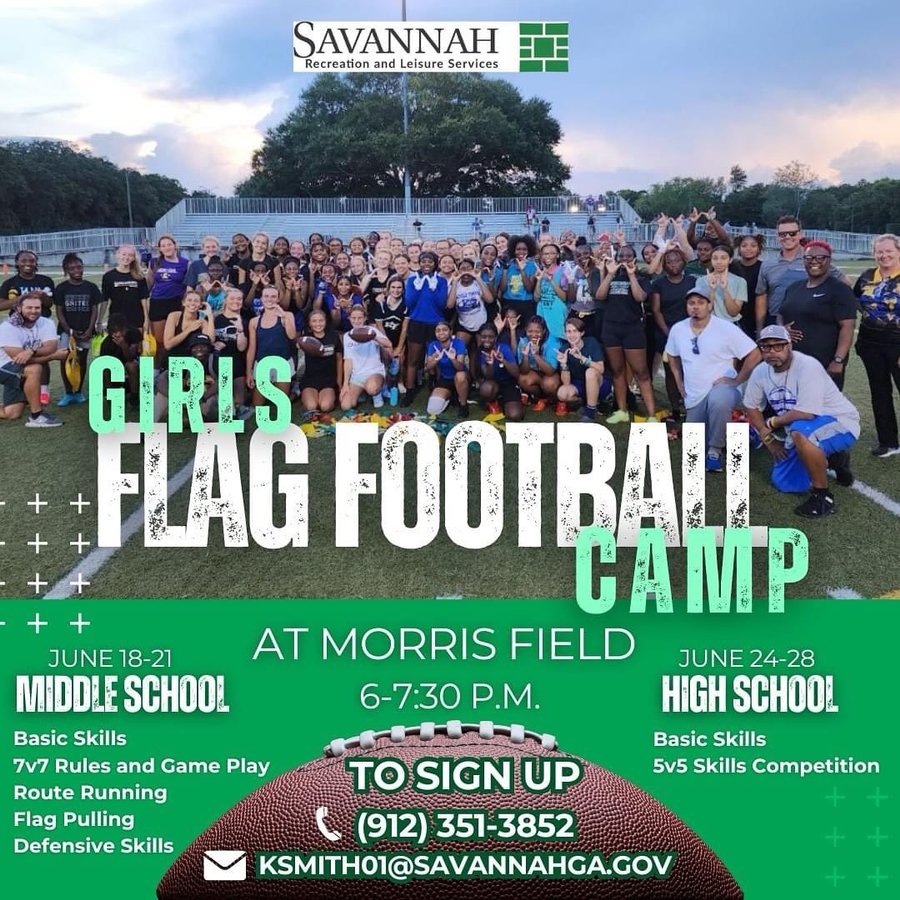 FLAG FOOTBALL: Calling All Savannah Girls: FREE Flag Football Camp This ...